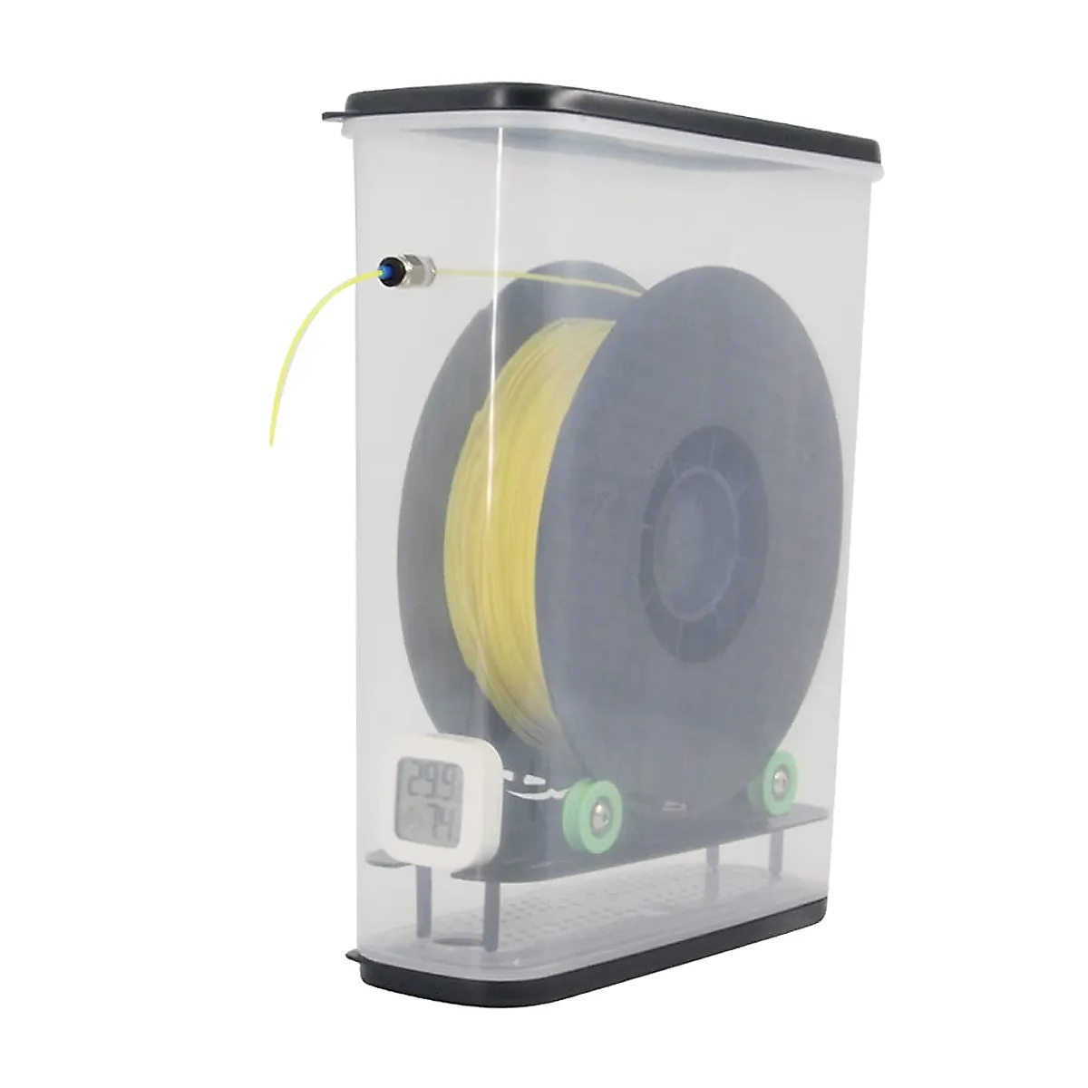 Zeberoxyz 3D Printer Filament Holder Dry Storage Box moisture-proof Sealed Universal Adjustable Filament Mount Rack Bracket for PLA/ABS/Nylon/Wood/TPU 3D Printing Materials (Dry Storage Box)