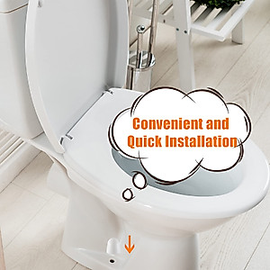 16 Pieces Universal Toilet Bolt Caps Plastic Round Push On Toilet Bowl Caps Covers Toilet Seat Floor Caps with Extra Washers for Toilet Bowl Screws, 1.45 Inch Height