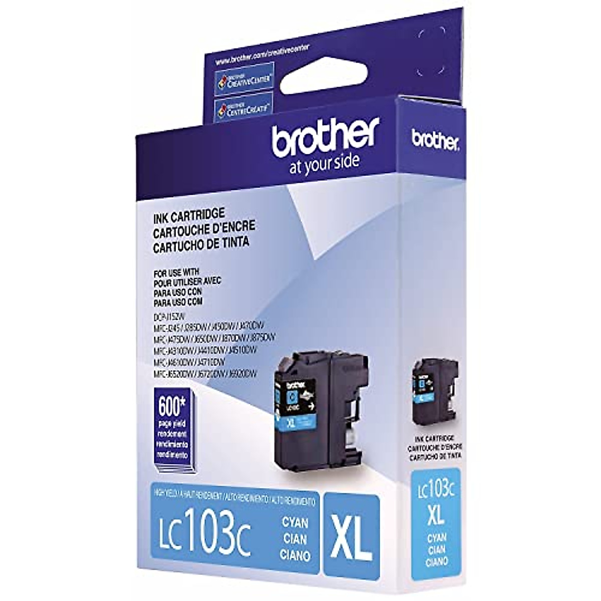 Brother Lc103c Lc103c Innobella High-Yield Ink, Cyan