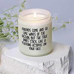 Dear Friend, Best Friends, Friendship Gifts for Women Friends, Coworker, Friends Gifts - Funny Birthday, Mothers Day Gifts for Good Friends, Long-Distance Friend - Friends Theme, Best Friend Candle