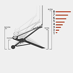 SJYDQ Portable Stand Folding Portable Adjustable Laptop Stand Notebook Holder Bracket