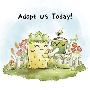 VIRTUNE Adorable Indoor Plant Pots. 5" Flower Pot & 2" Small Succulent Pot with Drainage. Indoor Planters, Small Plant Pots Indoor, Cute Pots for Indoor Plants, Succulent Planter (Light Yellow)