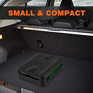 Portable toilet, portable folding toilet, folding toilet with cover, outdoor travel toilet, camping travel toilet (Green)