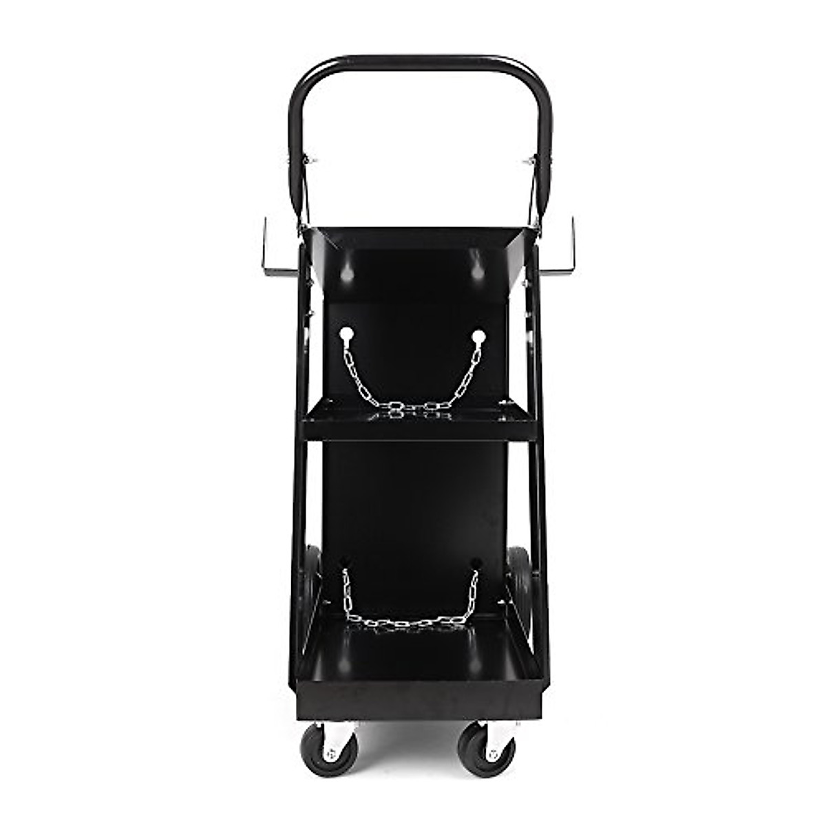 Mallofusa Welder Welding Cart W/Casters Plasma Cutter MIG TIG ARC Universal Storage Bench for Tanks, Heavy Duty, Black