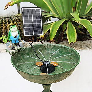 AISITIN 3.5W Solar Fountain Pump, Solar Fountain Outdoor with Upgraded Glass Solar Panel and Nozzles, Solar Water Fountain Pump for Bird Bath, Ponds, Garden, Fish Tank and Swimming Pool