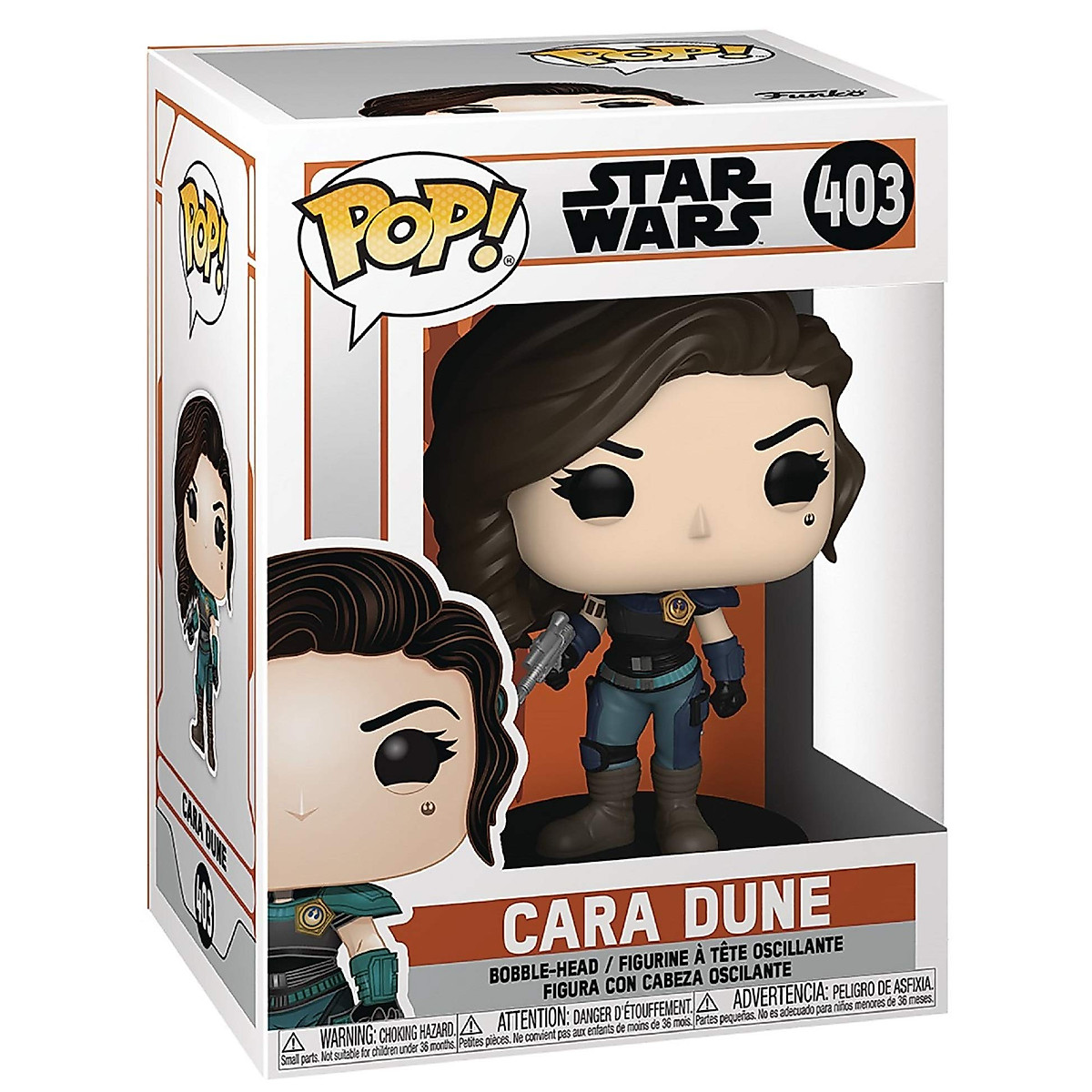 POP Star Wars: The Mandalorian - Cara Dune Funko Pop! Vinyl Figure (Bundled with Compatible Pop Box Protector Case) Multicolor 3.75 inches