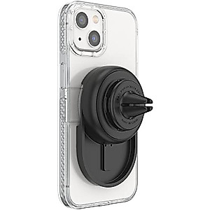 PopSockets: Car Mount Compatible with MagSafe, Magnetic Phone Holder for Car, Phone Mount for Car – Black