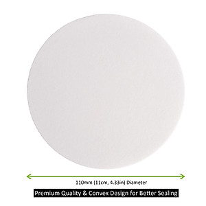 Xtractor Depot 110mm Qualitative Chemistry Lab Filter Paper, 1.5µm-3.5µm Micron Particle Retention - Slow Flow Extract Filtration - Pack of 100