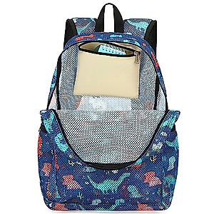 CAMTOP Mesh Backpack Kids Boys Girls Bookbag See Through Preschool Backpacks Casual Daypack for School Beach Travel Swim(Age 3-8 Years)