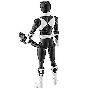 Power Rangers Mighty Morphin Black Ranger 12-Inch Action Figure Toy Inspired by Classic TV Show, with Power Axe Accessory