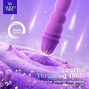 Thrusting Dildo Vibrator Adult Toys - 9 Inches Realistic Dildos Sex Toy with 9 Thrust Modes 10 Vibrations, Hands-Free Anal Clitoral G Spot Dildo Vibrators Adult Sex Toys & Games for Women Couples Fun