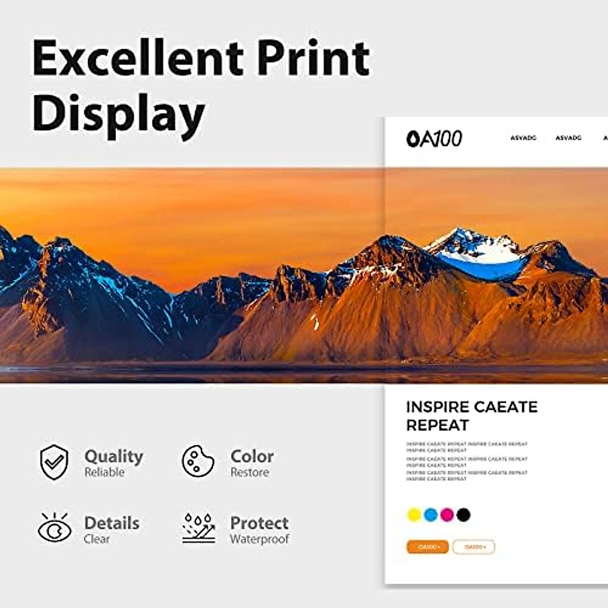 822 XL 822XL Ink 822 Remanufactured Ink Cartridges Replacement for Epson 822XL Ink Cartridges Combo Pack to use with Epson Workforce Pro WF-3820 WF-4820 WF-4830 WF-4833 4-Pack 822XL 822