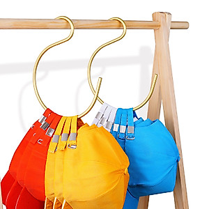 DeTii 2pcs Premium Cap-Rack, Hat-Hangers-for-Closet-Space-Saving, Sturdy-Cap-Organizer, Space Aluminium Simplistic-Hat-Organizer-Holder, Large-Capacity-20-Hats-Storage-Hat-Rack (L)