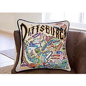 Catstudio Pittsburgh Embroidered Decorative Throw Pillow
