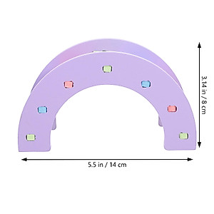 Ipetboom Ladder Chinchilla Bridge Toy Pets Exercise Activity Squirrel Paly Paltform Small Animal Log Bridge Cat Houses for Indoor Cats Rat Hideout Toys Reptile Hamster Chevron Board