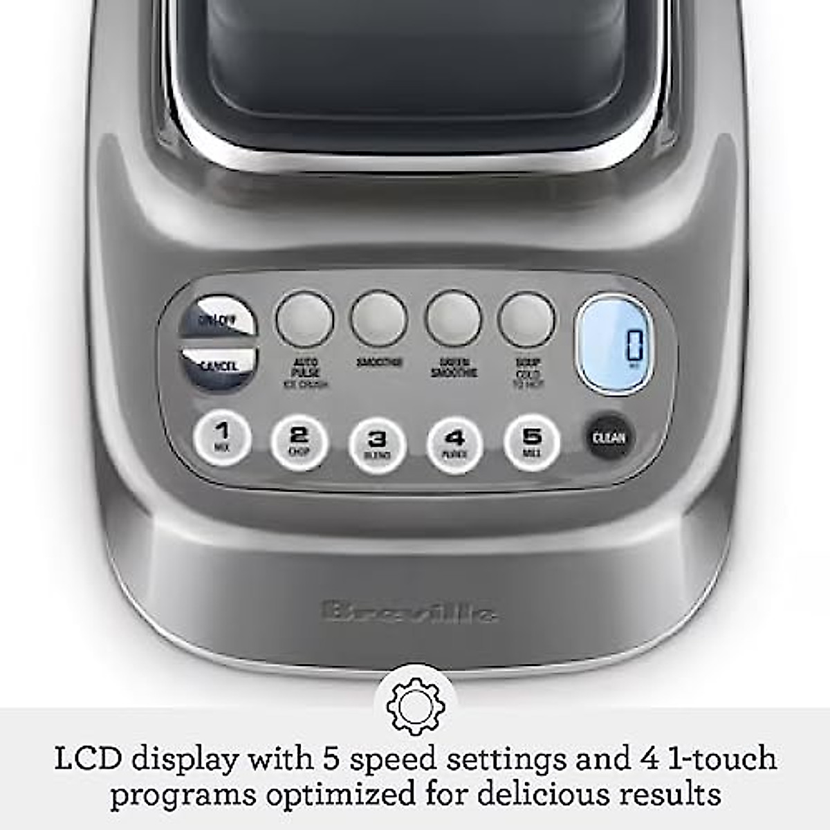 Breville BBL820SHY the Q Countertop Blender, Smoked Hickory