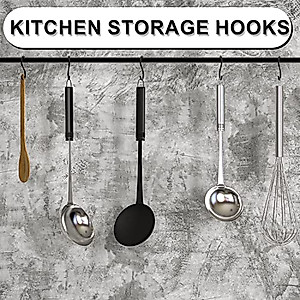 KINBOM 120pcs 1 Inch Mini S Hooks for Hanging, S Shaped Hooks Small S Hooks Metal Mini Ornament Hooks for Crafts Jewelry Hanging Pot Plants (Black)