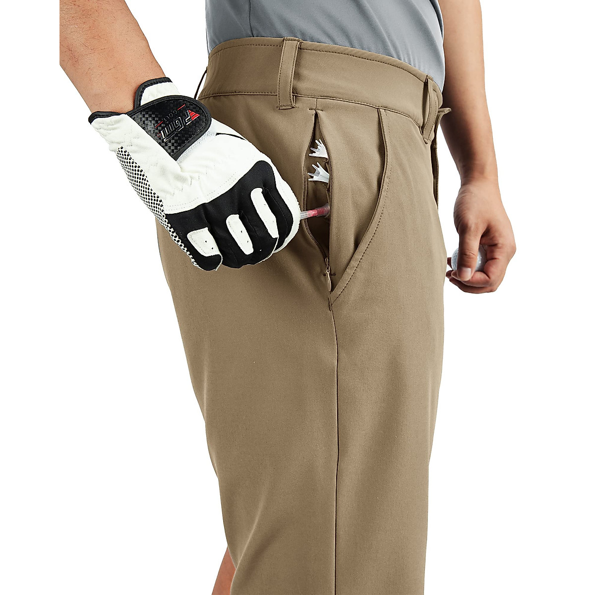 33,000ft Men's Golf Shorts Dry Fit, Lightweight Quick Dry Golf Stretch Shorts with Pockets 11" Inseam for Travel Casual