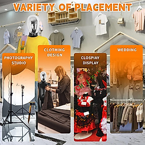 SHAREWIN Kids Mannequin Full Body 43.3 Inches, Black Children Dress Form Adjustable Mannequin Torso, Realistic Adjustable Detachable Manikin Body Display with Metal Base for Child