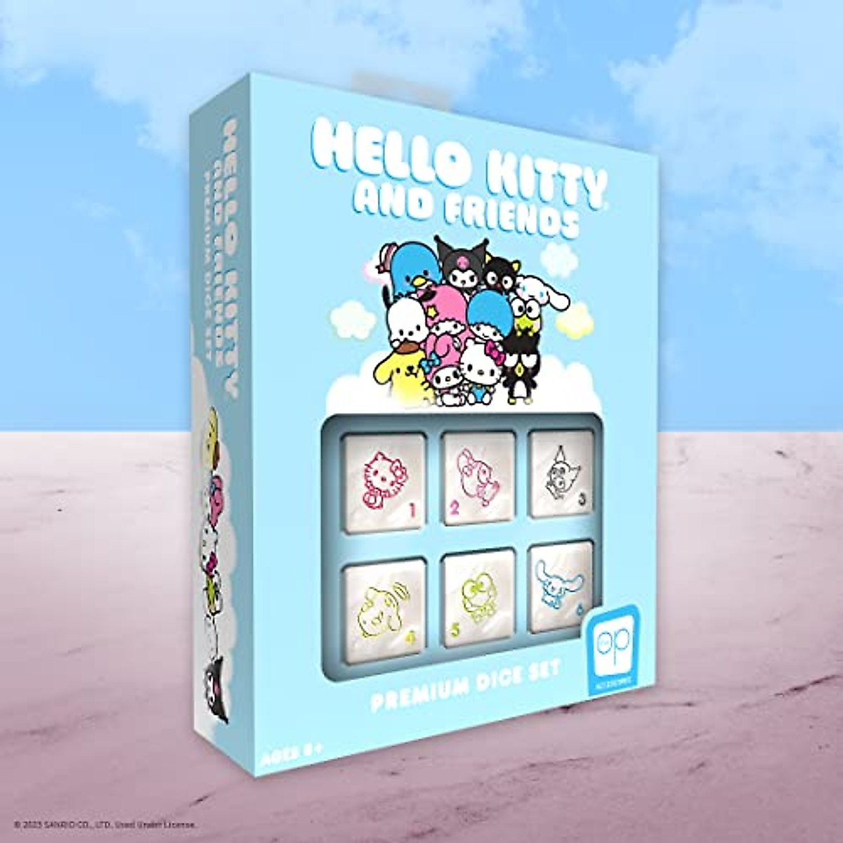 Hello Kitty and Friends Premium Dice Set | Hello Kitty and Friends Custom Dice with Collectible Tin Case | Based on Sanrio Hello Kitty and Friends | Officially Licensed Sanrio Gift & Merchandise