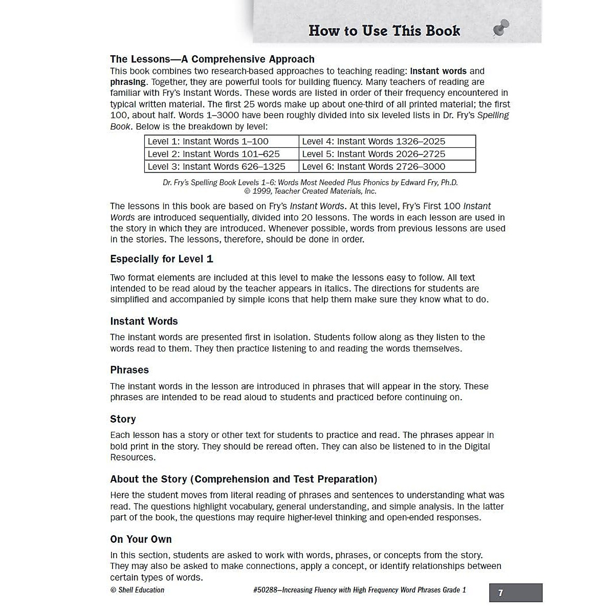 Increasing Fluency with High Frequency Word Phrases Grade 1 (Increasing Fluency Using High Frequency Word Phrases)