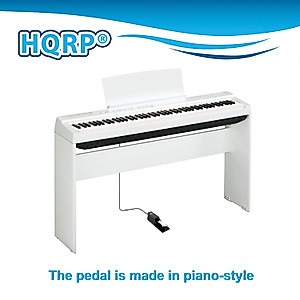 HQRP Sustain Pedal compatible with Casio WK-220 WK-225 LK-50 LK-55 LK-73 LK-230 LK-160 LK-165 LK-240 LK-270 LK-280 XW-P1 XW-G1 WK-200 WK-1300 WK-240 WK-245 WK-7600 Keyboards