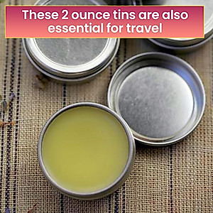 72 Pack 2 Oz Metal Round Tin Containers with Slip-on Lid, Empty Food-grade Tins with Slipcover Lid for Balms, Cosmetics, Candy, Candles, Lotion, Salves 60 mL
