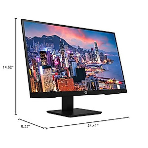 HP P27h G4 27 Inch FHD IPS LED-Backlit LCD Monitor Bundle with HDMI, Blue Light Filter, MK270 Wireless Keyboard and Mouse Combo, Gel Pad
