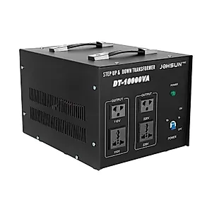Leblett DT-10000 Step Up Down Transformer 110V to 220V Voltage Converter 220V to 110V (8000W) Black