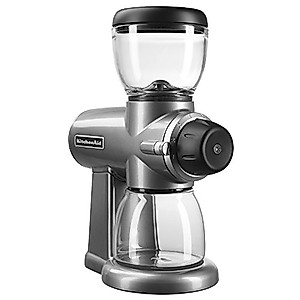 KitchenAid KCG0702CS Burr Coffee Grinder, Contour Silver