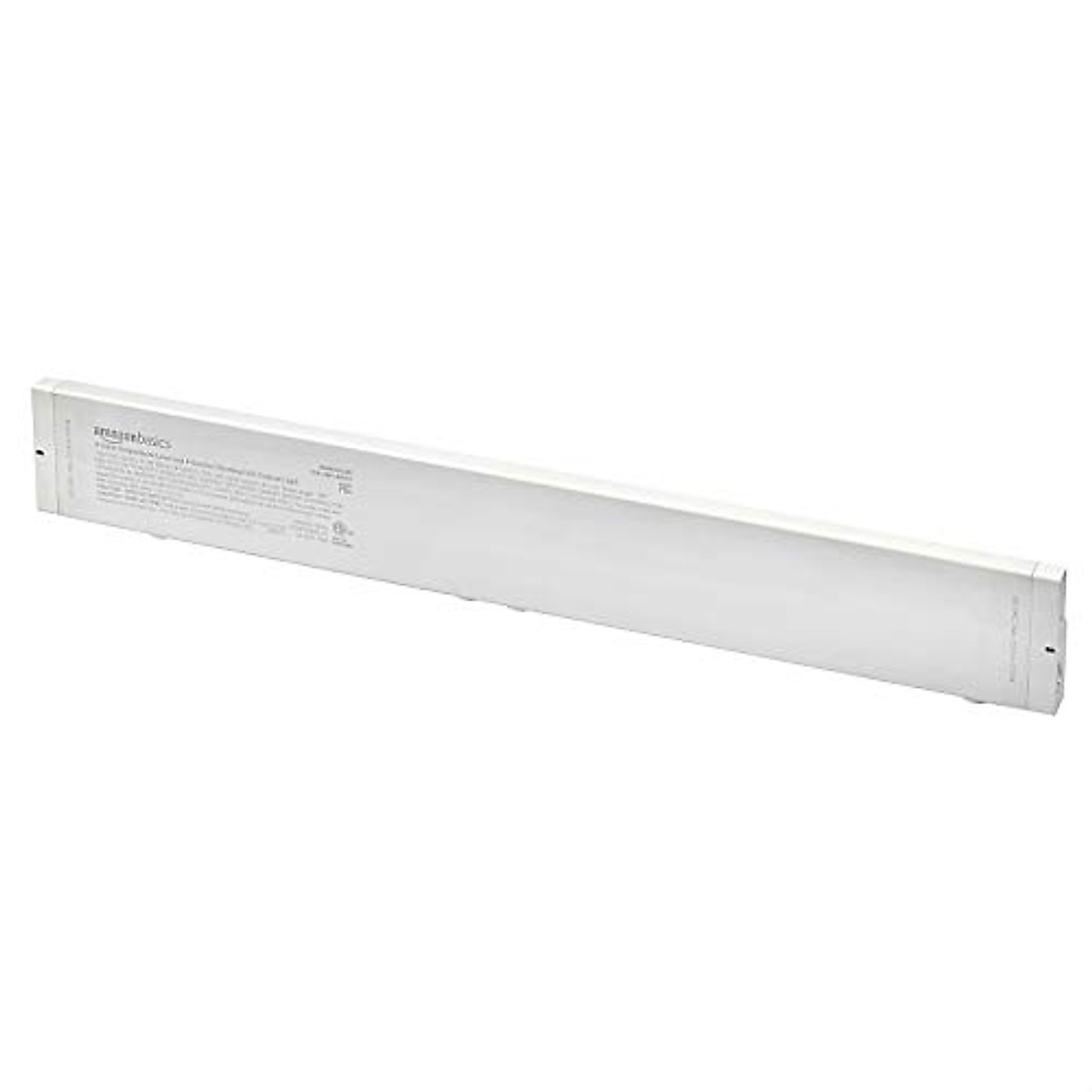 Amazon Basics 3-Color Temperature Level and 3-Section Dimming LED Cabinet Light, Linkable, Direct Wire, White Finish, 24-Inch