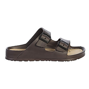 Gioberti Men EVA Sandals with Arch Support and Adjustable Strap, Brown, Size 6