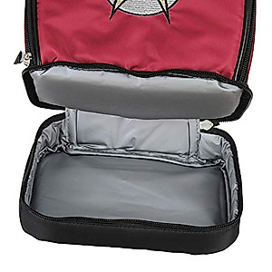 Star Trek The Next Generation Picard Embroidered Starfleet Logo Dual Compartment Insulated Lunch Box Bag Tote