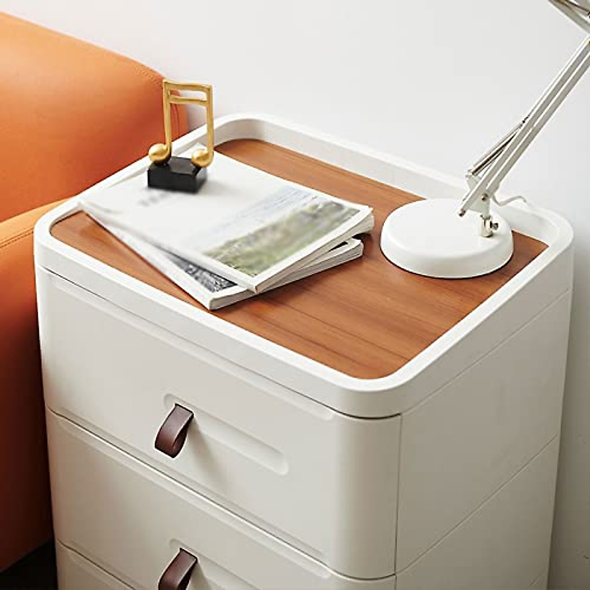 HIGOH Bedside Table Bedside Table Bedroom Dresser Simple Bedside Table Bedroom Furniture Dresser Bedroom Drawer Organizer Bedside Table