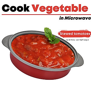 MACONEE Microwave Frying Pan Skillet, Grill & Crisper Pan with Lid Allows You to Fry, Sizzle, and Brown Foods in the Microwave, Micro Cookware for Grilling, Reheating, and Cooking a Variety of Dishes