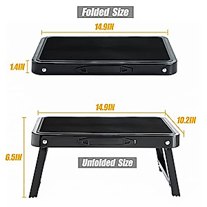 Folding Step Stool, Folding Metal 1- Step Stool 330 lbs, Sturdy Portable Lightweight Step Ladder with No-Slip Feets & Handle by CHEAGO, Black