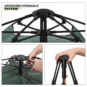 Magshion Camping Lightweight Instant Tent 2 Person Durable Pop Up Indoor Tent Portable Outdoor Backyard Green Tent for Hiking Backpacking, Easy Setup