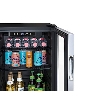 EdgeStar BWC121LT 18 Inch Wide 80 Can Capacity Ultra Low Temp Beverage Center - Stainless Steel