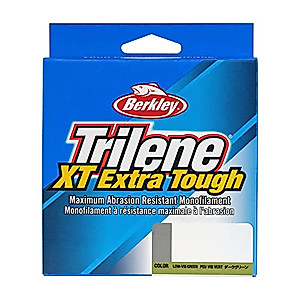 Berkley Trilene® XT®, Low-Vis Green, 30lb | 13.6kg, 220yd | 201m Monofilament Fishing Line, Suitable for Saltwater and Freshwater Environments