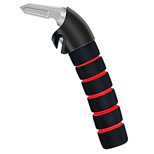 KOUNATSURI Car Door Handle for Elderly Assist Support Handle Multifunction Car Door Latch for Seniors and Handicapped Red