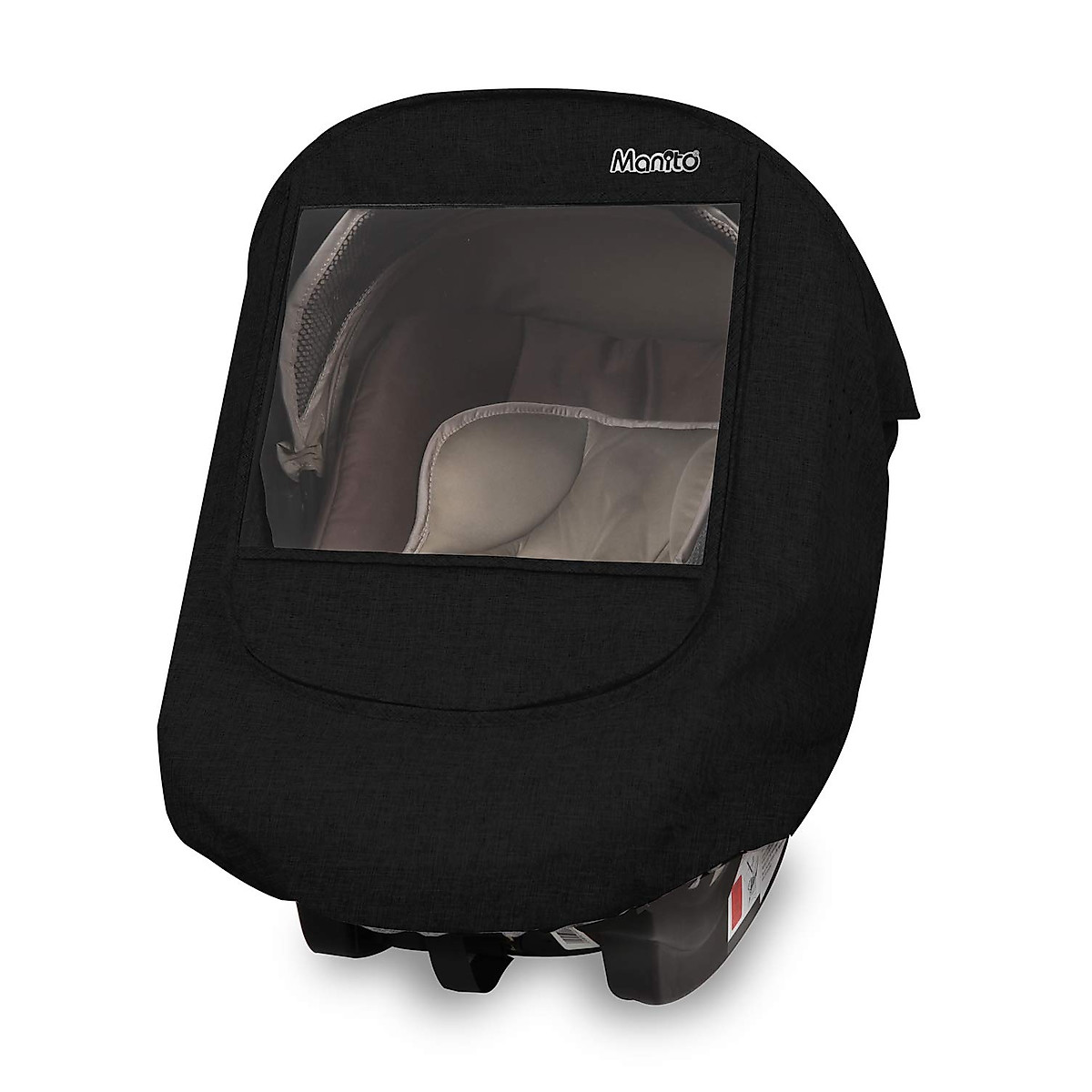Manito Melange Infant Carseat Weather Shield (Black)