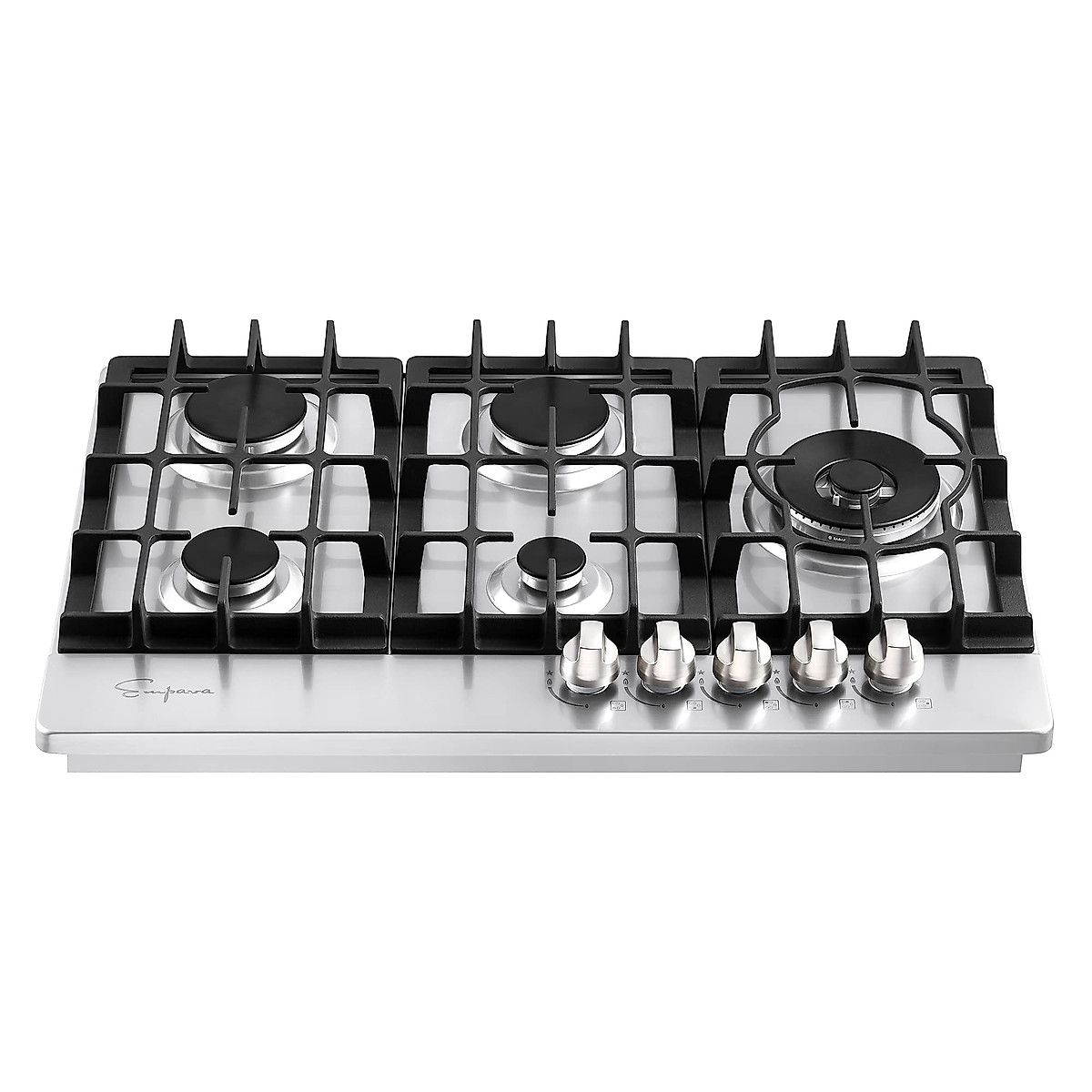 Empava 30" Built Cooktop in Stainless Steel with 5 Gas Stove Including A 18000 BTU Power Burner, 30IN, Silver
