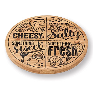 Copco Bamboo Charcuterie Lazy Susan, 10 Inch, Bamboo