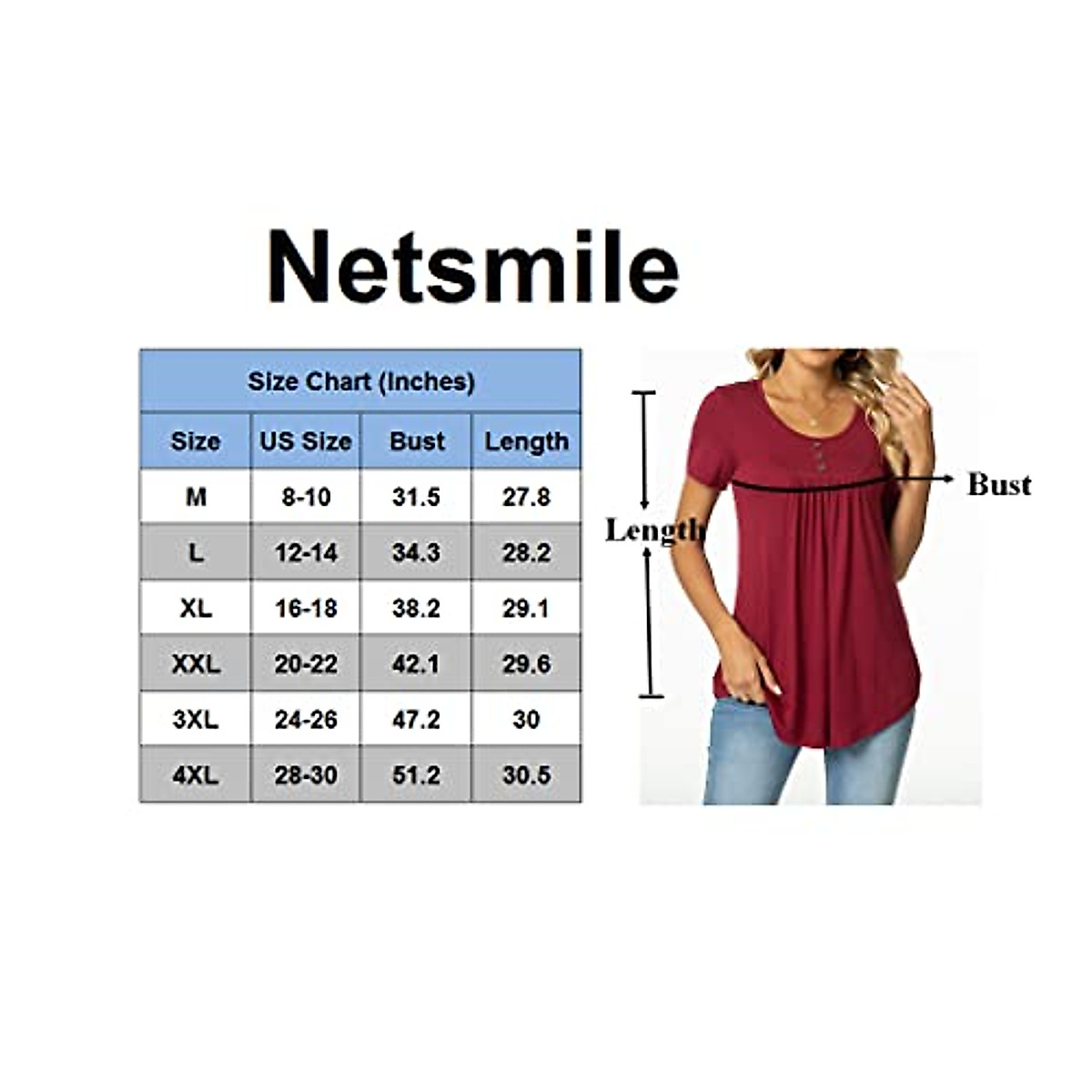 Netsmile Womens Summer Casual Short Sleeve Shirt for Leggings Pleated Button Up Tunic Top Loose Blouse, 2XL, Little Flower Black