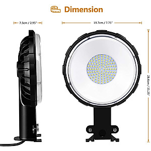 Bellanny 100W LED Barn Light, 10000LM 5000K Daylight White Commercial Street Light, Dusk to Dawn IP65 Waterproof Outdoor Security Area Light for Yard, Garage, Patio