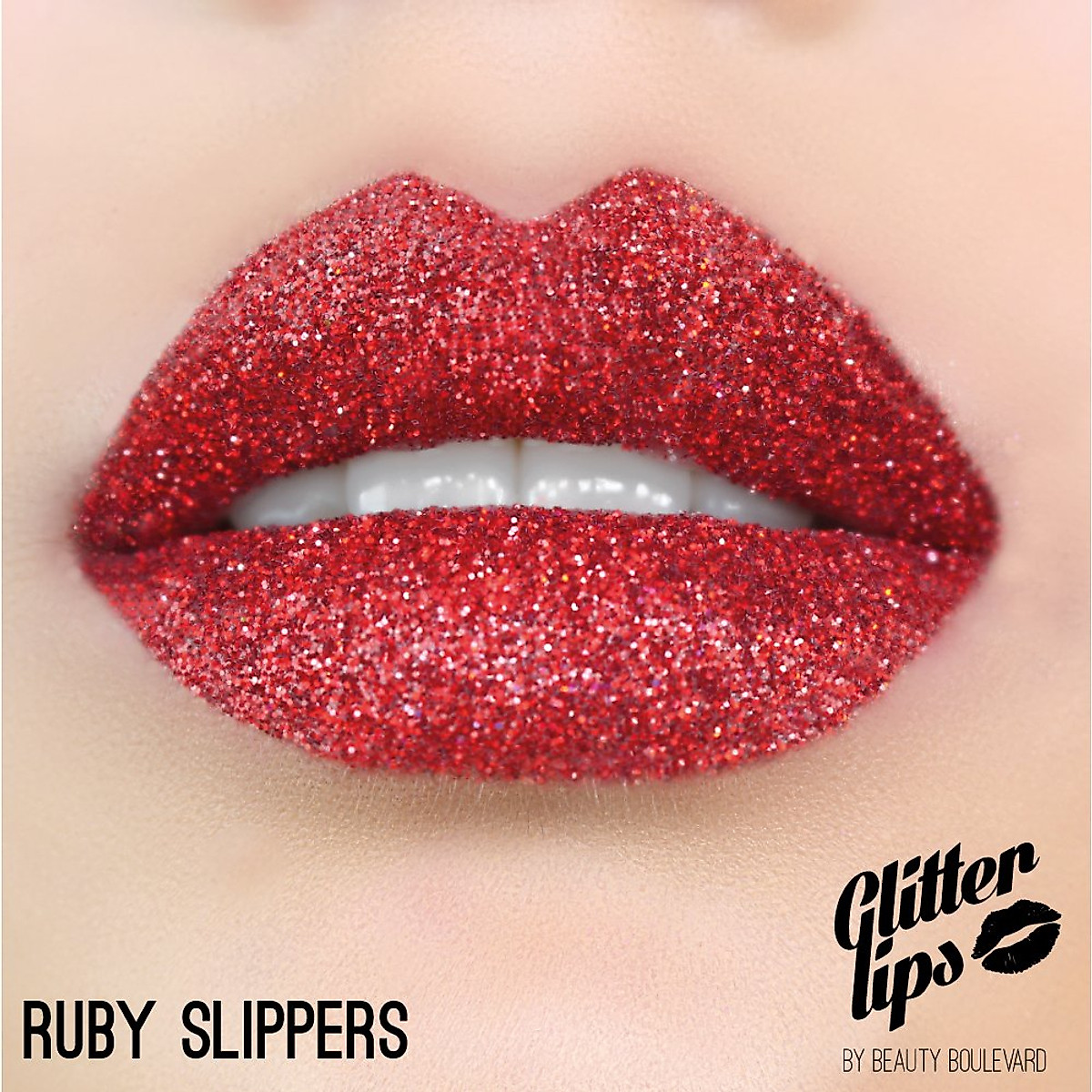BEAUTYBLVD Glitter Lips | Glitter Lip Kit | Waterproof & Smudge Proof | Long Lasting | Cruelty Free (Ruby Slippers)