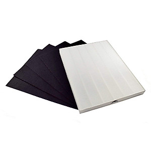 HQRP Filter Set (True HEPA + 4 Carbon) compatible with Winix P300, 5300, 5500, 6300, 5300-2, 6300-2, C535, AM90, WAC5300, WAC5500, WAC6300 PlasmaWave, Filter A 115115 Replacement
