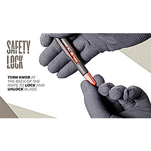 VViViD Best Damn Knife - Heavy Duty Precise Utility Blade, Sturdy Safety Lock, and 10 Replacement Blades