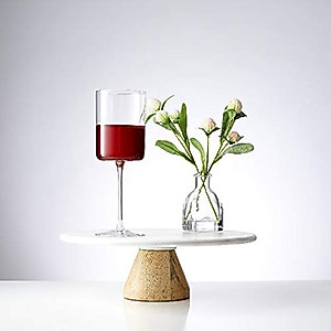 JoyJolt Claire 14oz Red Wine Glass Set. Large Wine Glasses Set of 2 Crystal Wine Glasses. Elegant Wide Rim Stemware - Modern Wine Glasses with Stem. Stemmed Wine Glasses for Unique Wine Glasses Gifts