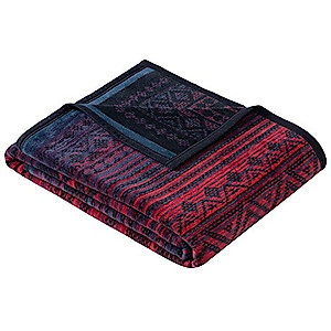 IBENA Soft Cotton Blanket with Fair Isle Pattern 'Karawang'